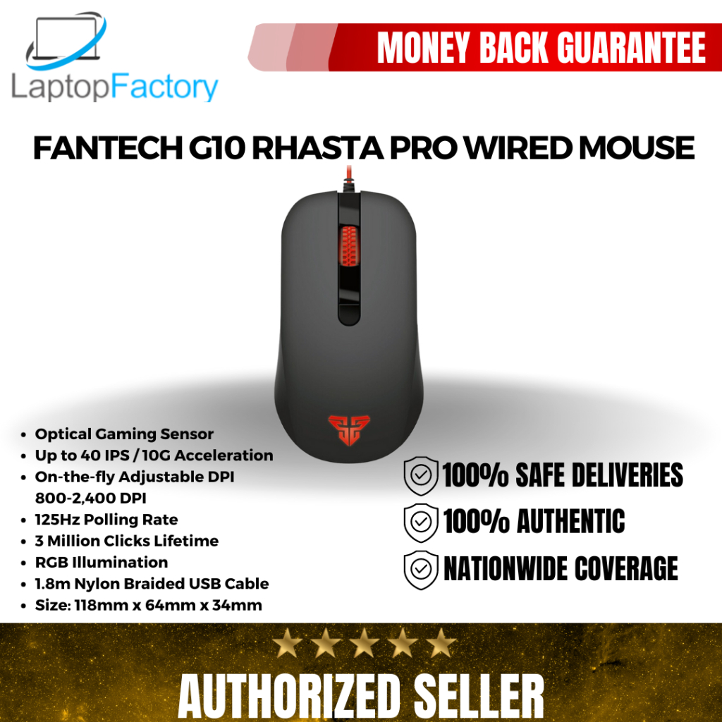 Fantech G10 Rhasta PRO Gaming Mouse | Shopee Philippines