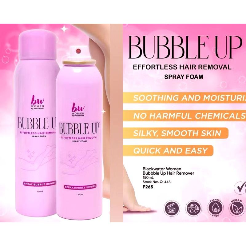 BW Women Bubble Up Effortless Hair Removal Spray (Hair Wax, Hair Remover) | Shopee Philippines