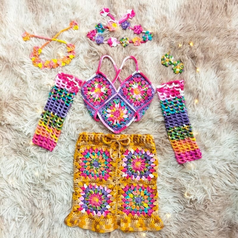 Sugarplum Cheesecake Crochet Set | Crochet Bini Inspired Outfit for ...