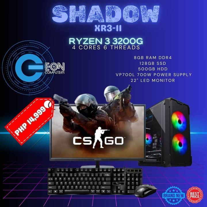 Brandnew Computer Set RYZEN 3 3200G (Keytech T100 Build) | Shopee ...