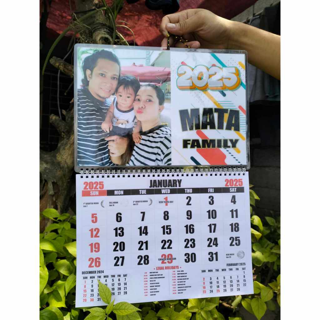 Personalized Wall Calendar Laminated Cover A3 size | Shopee Philippines