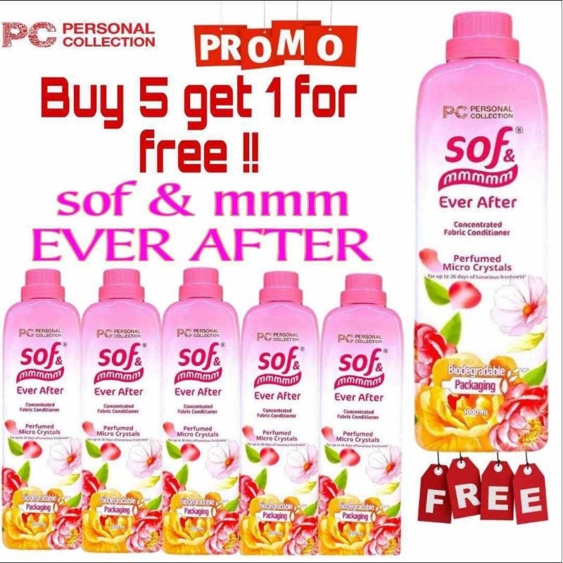 PC EVER AFTER BUY 5 GET 1 FREE FABCON 1000ML | Shopee Philippines
