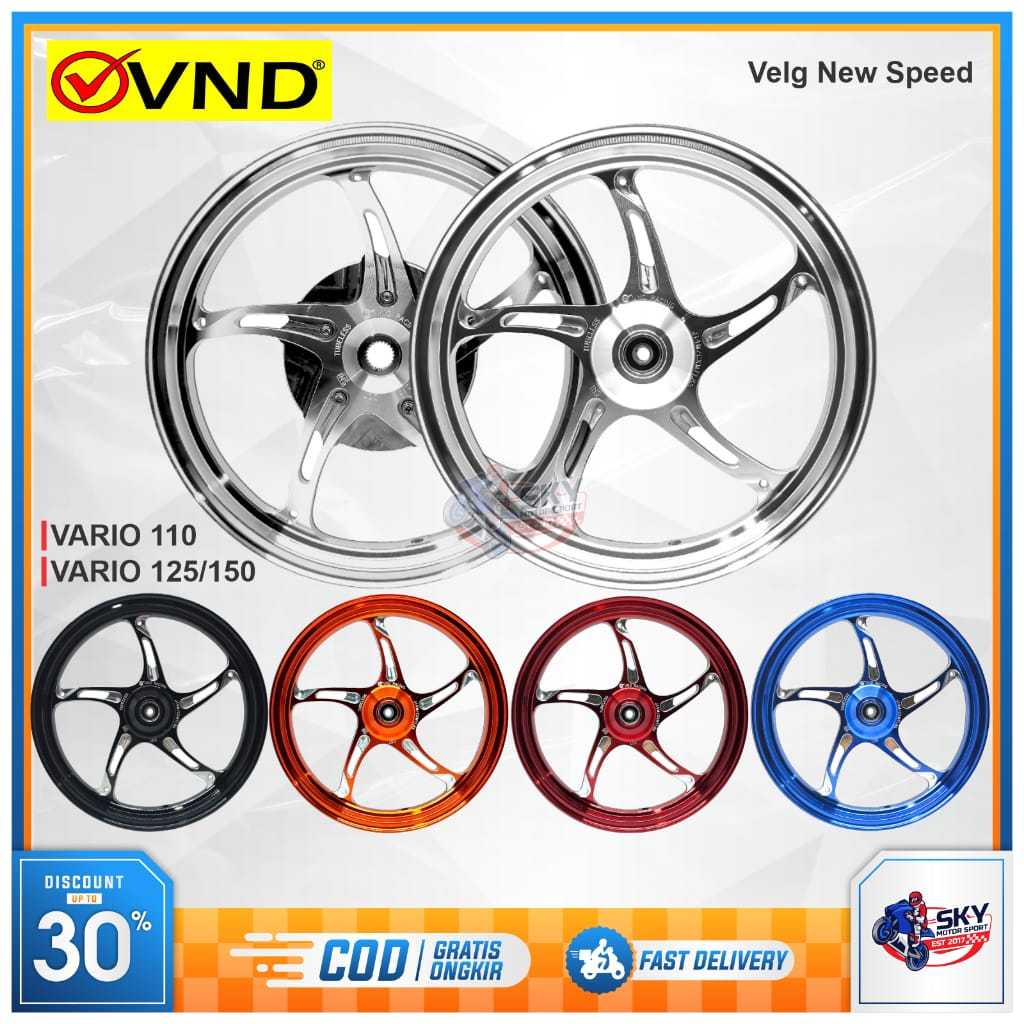 VND New Speed Vario 110 125 150 Beat Scoopy Spacy Genio Rims Original ...