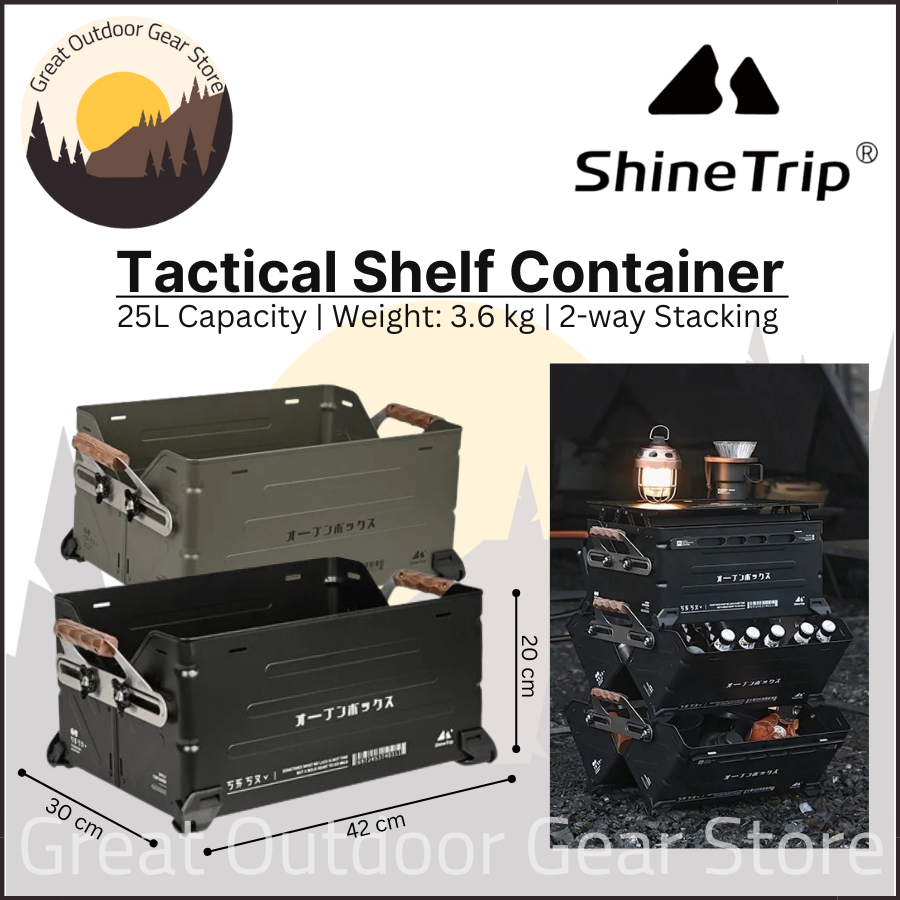 ShineTrip Tactlcal Shelf Container 25L Outdoor Camping Box ...