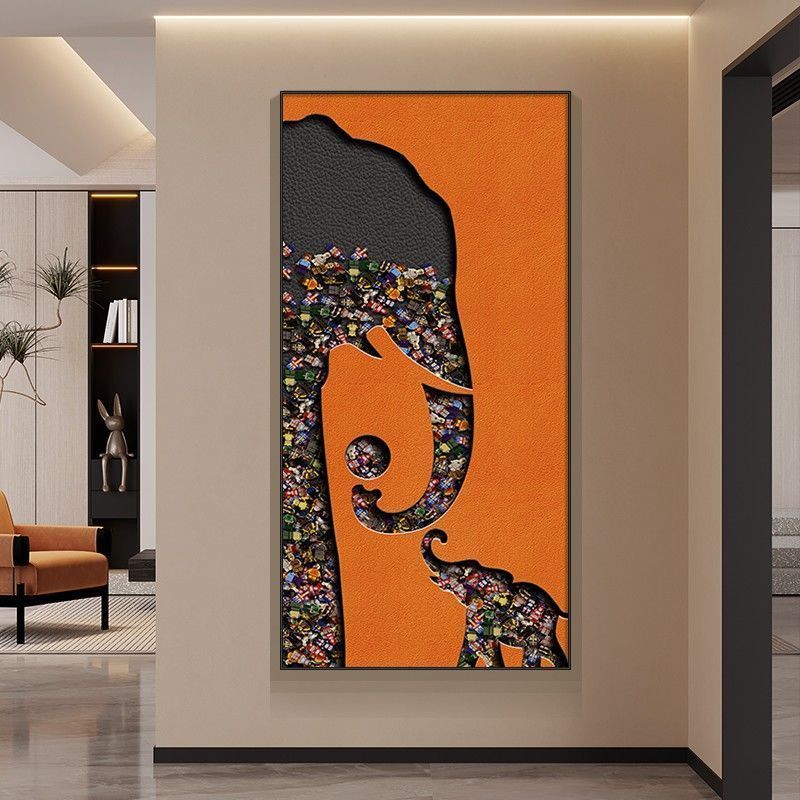Modern entrance hall decoration painting, landscape mural,abstract ...