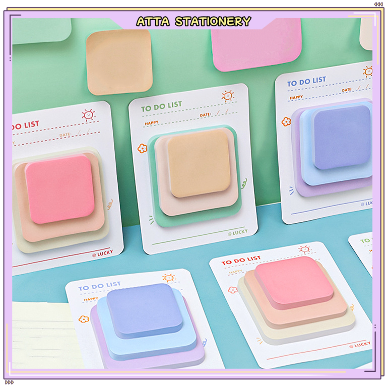 Multi-Colors Three Layers Sticky Notes 90 Sheets School Stationery ...