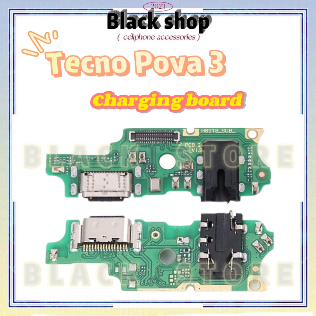 Infinix Tecno Pova 3 USB Charging Port Board For Repair Replacement ...