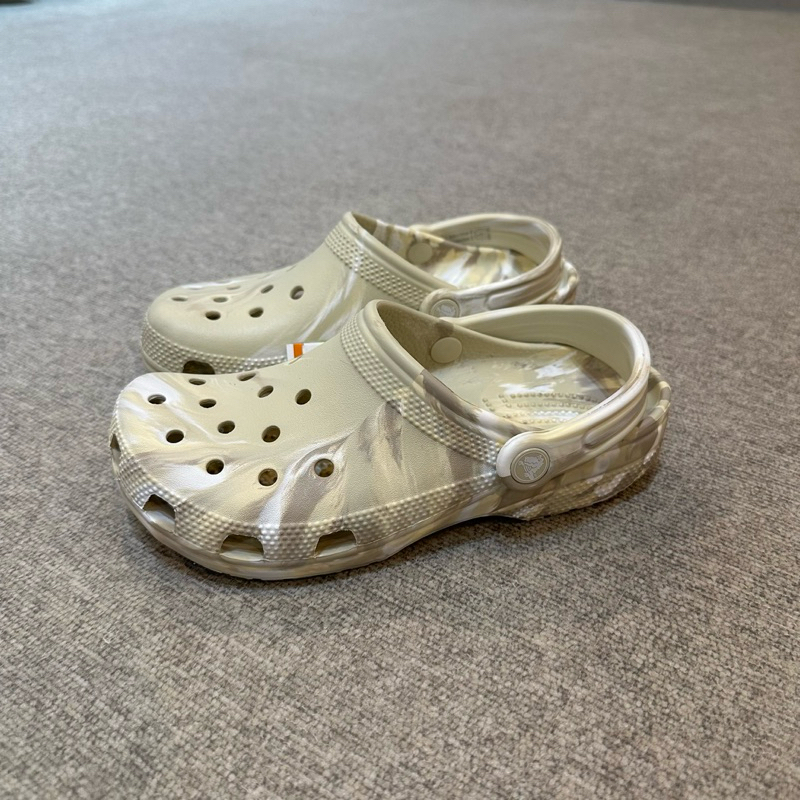 Original Crocs Classic Bone Marbled Clog | Shopee Philippines