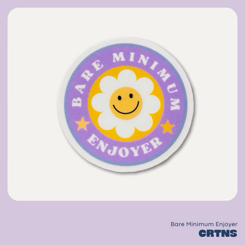 Bare Minimum Enjoyer Stickers - Vinyl Waterproof Matte Sticker 🪐 ...