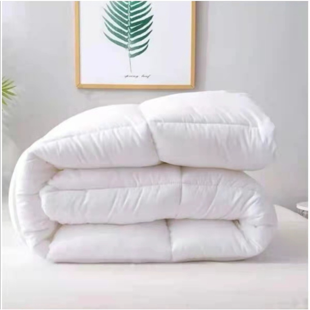 Thick White cotton quilt Filler Hotel Kumot queen Comforter single ...