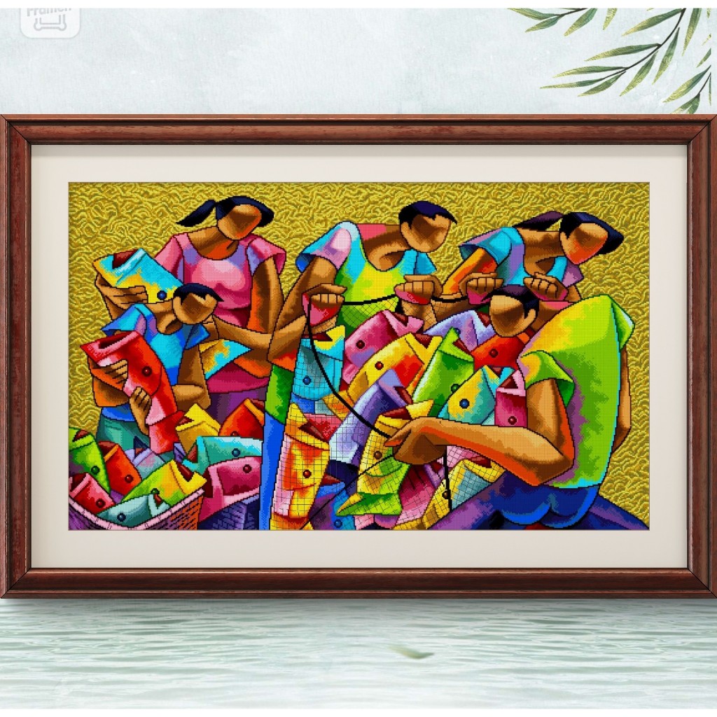 Cross Stitch PATTERN only -Mga Huling Isda Pinoy Art in Cross Stitch ...