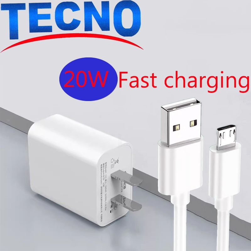 Tec Charger Original Fast Charger 20W Micro USB/Type C Cable For ...