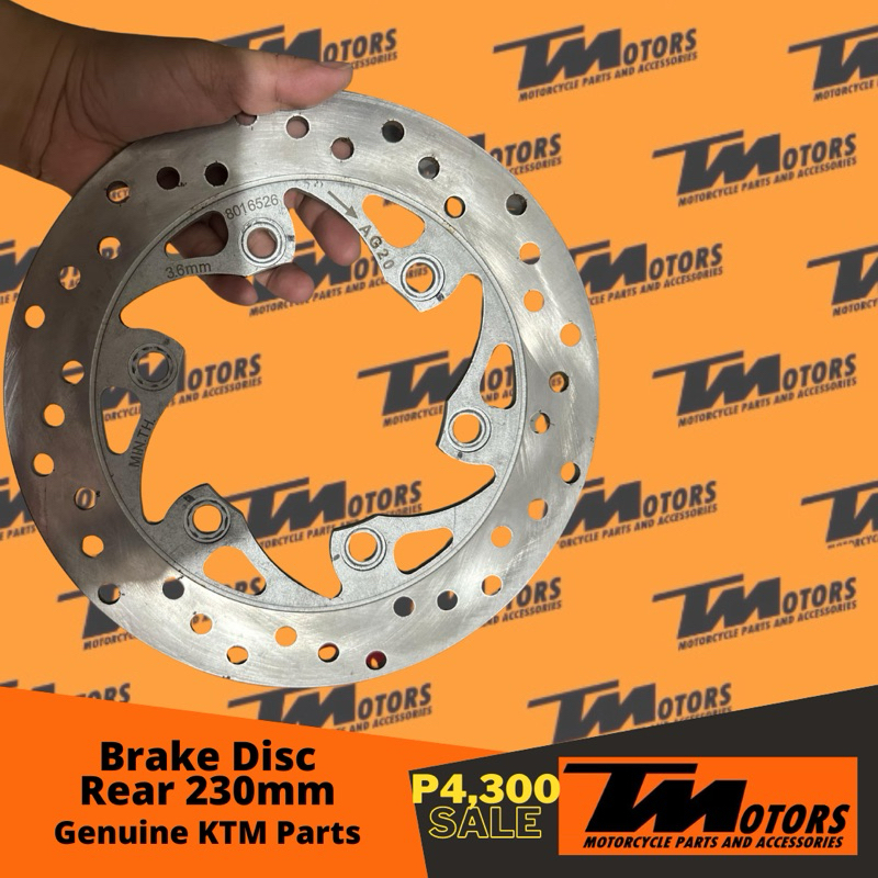 KTM 390/200 Brake Disc Rear Rotor 230mm | Shopee Philippines