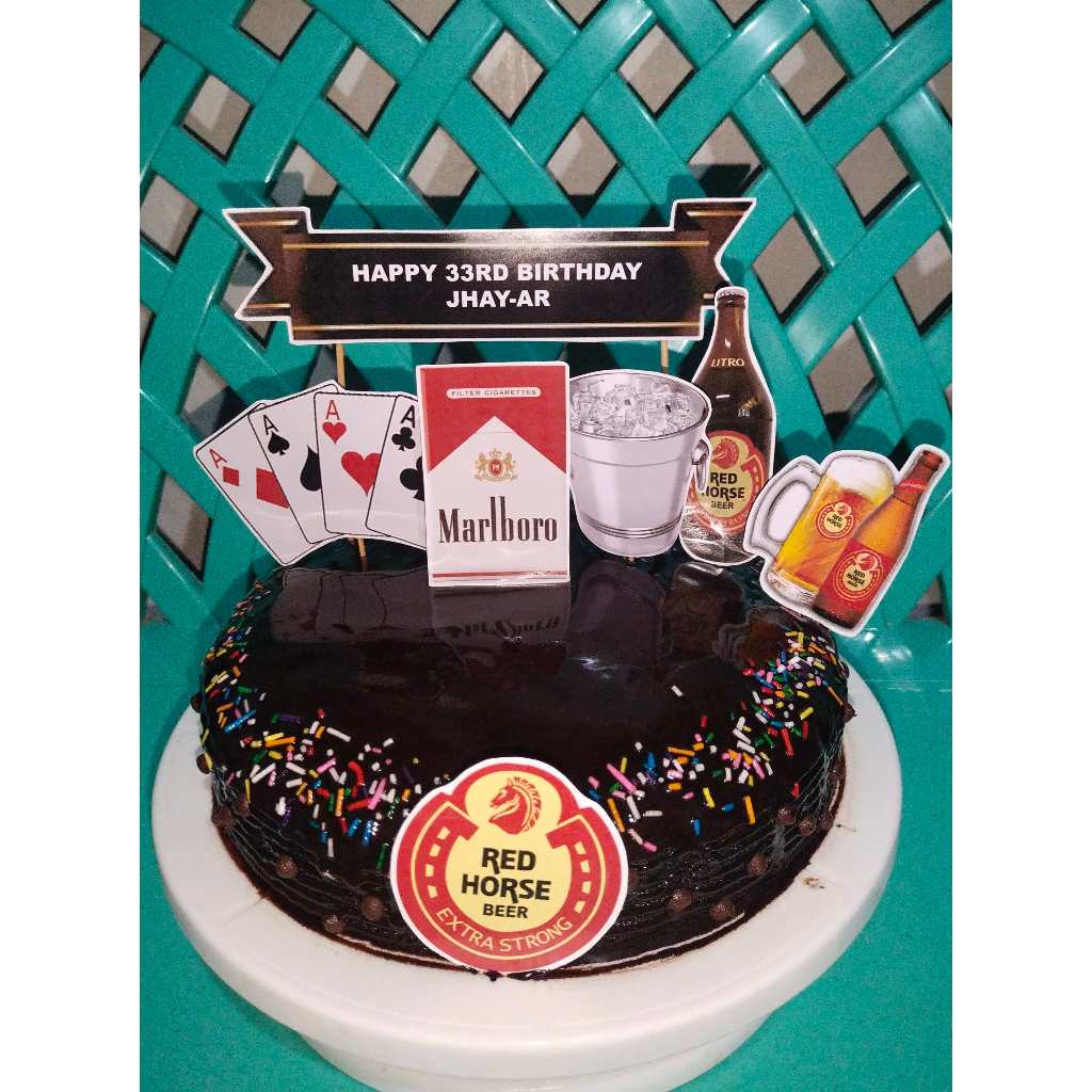 CUSTOMIZED CAKE TOPPER SET -2 Ways Topper- Direct or Not Direct to Cake ...