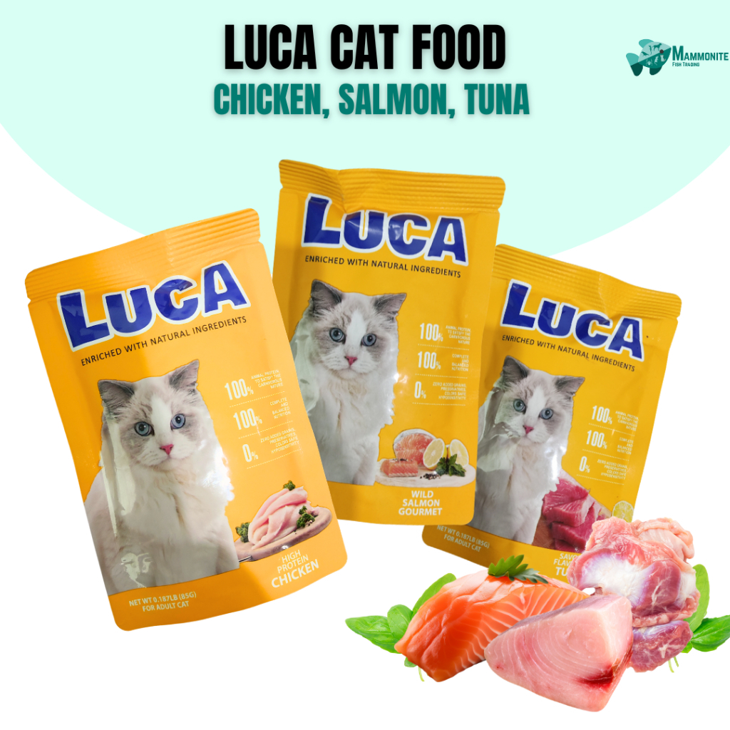 Luca Cat Wet Food - Cat Food - Wet Food (Three Flavors) 85g | Shopee ...
