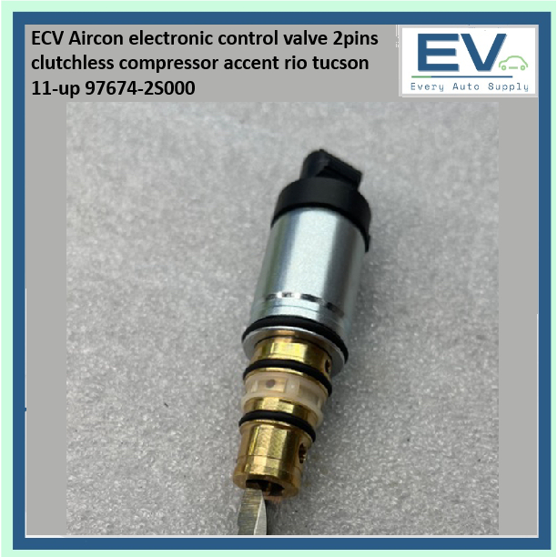 ECV Aircon electronic control valve 2pins clutchless compressor accent ...