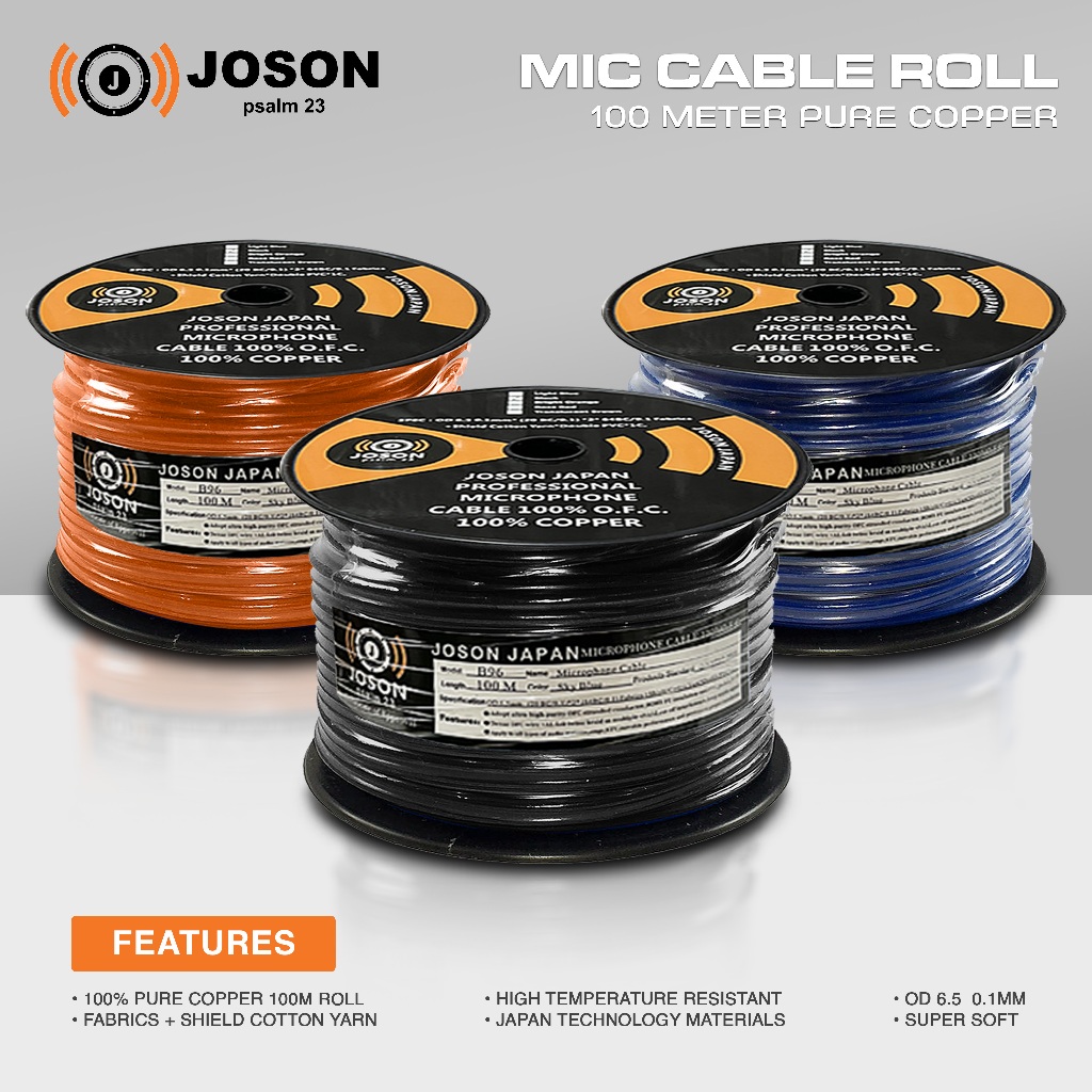 Joson Pure Copper Microphone Wire (100m) | Shopee Philippines
