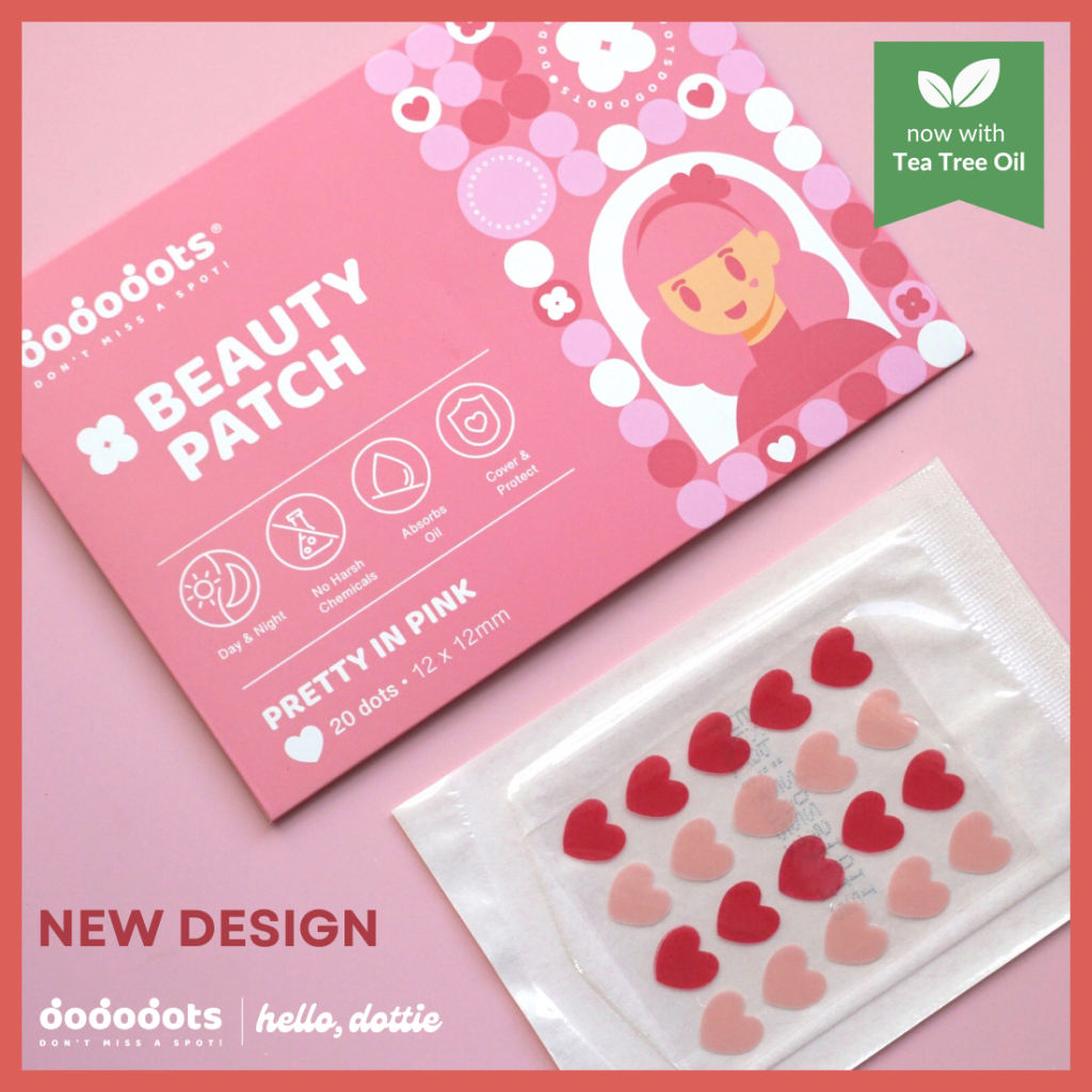Dododots Beauty Patch | Pretty In Pink | 20 DOTS | Heart Shaped Pimple ...