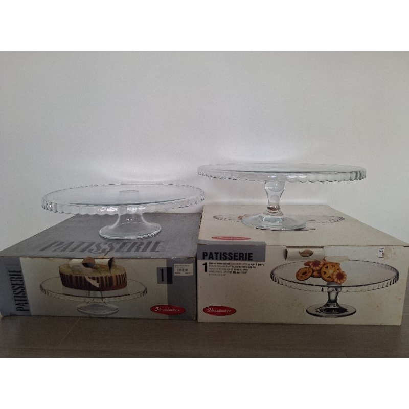 Footed Round Glass Cake Stand | Shopee Philippines