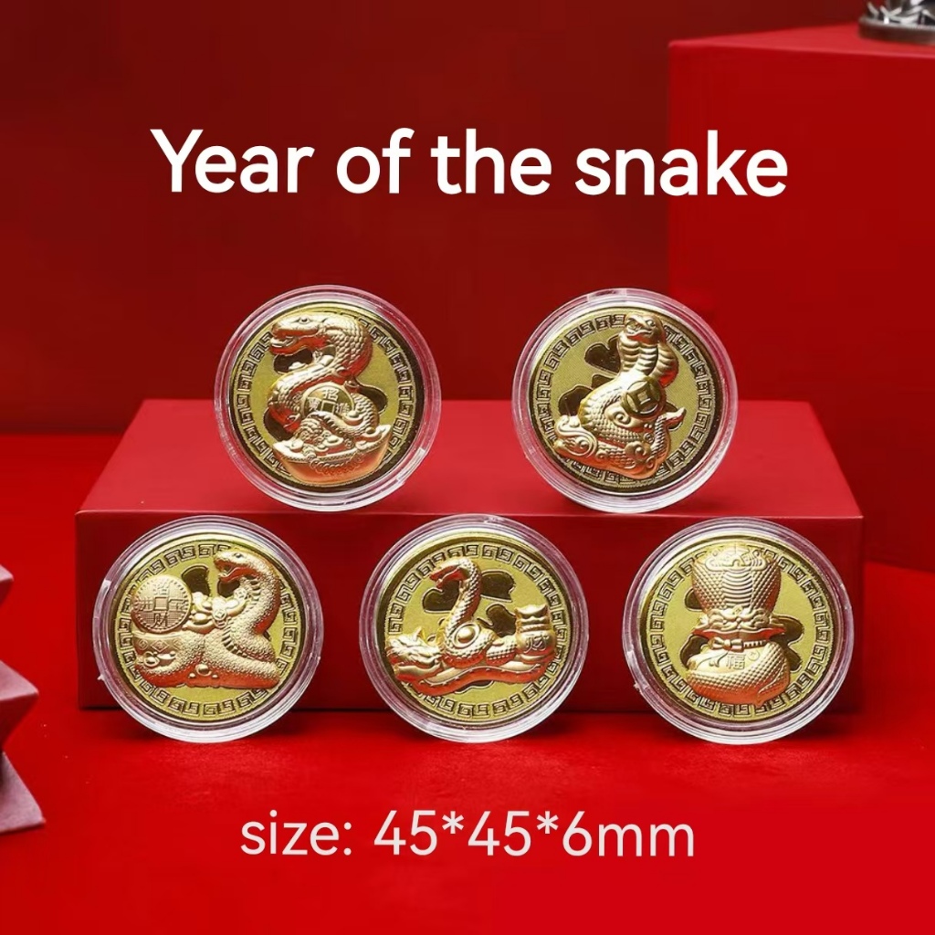 2025 2024 New Year snake coin banknote Lucky red pouch good luck pera ...
