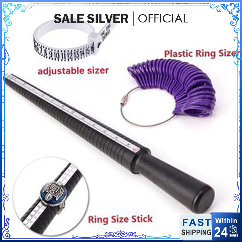 Ring Sizer Measuring Tool, Dual Measurement Size Metal Rings Sizers ...
