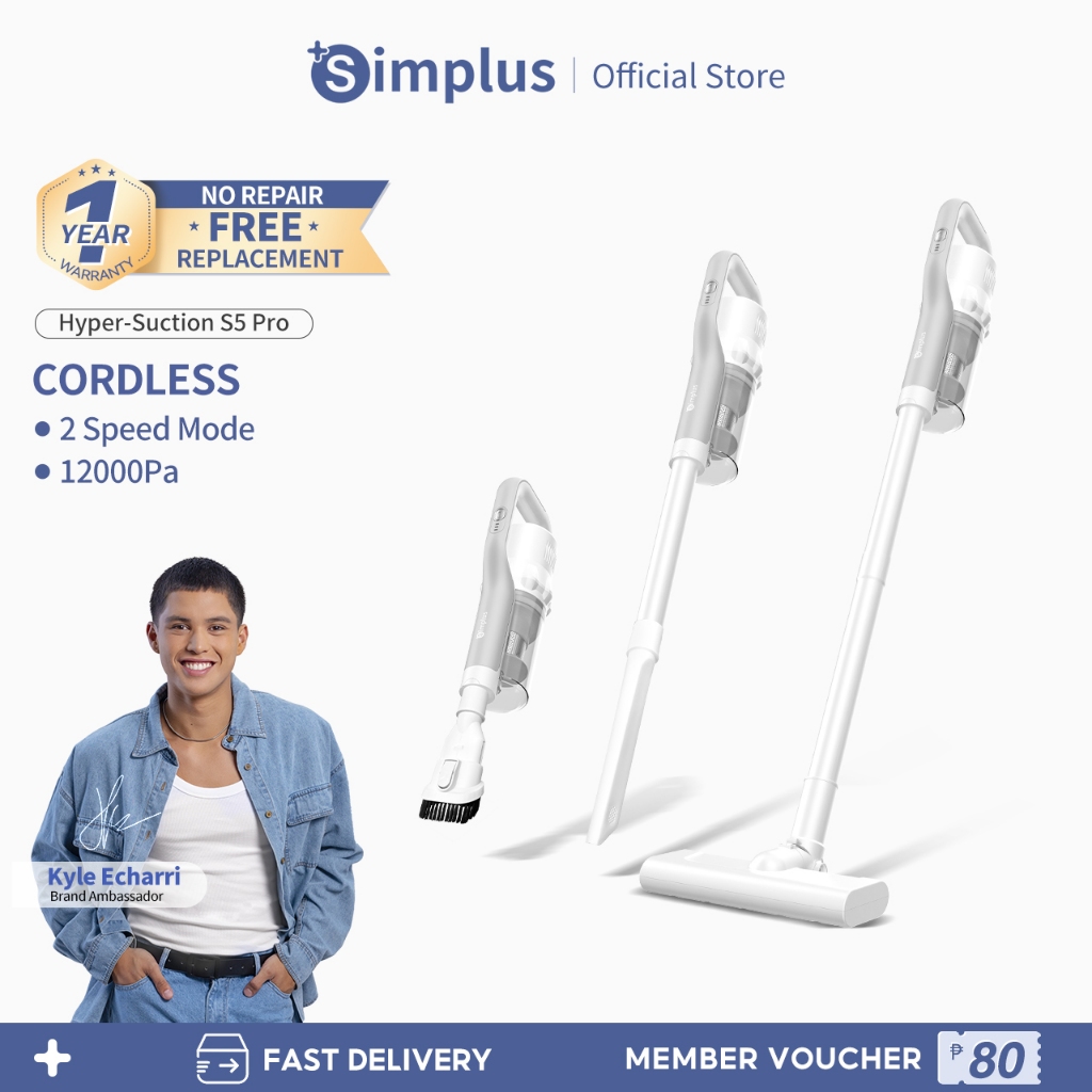 Simplus Cordless Vacuum Cleaner for Home Bed Sofa Car Hand-Held ...