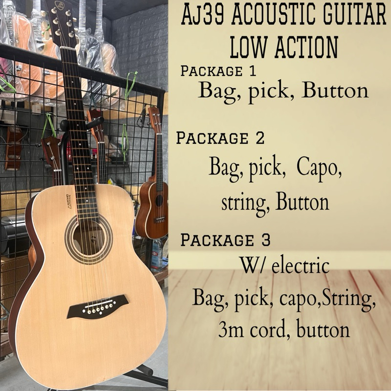 AJ39r Lumanog acoustic guitar by: Antonio Lumanog suitable for kids ...
