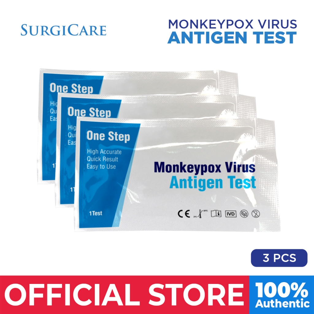 Surgicare Monkeypox Virus Antigen Rapid Test Kit - 3 Packs | Shopee ...
