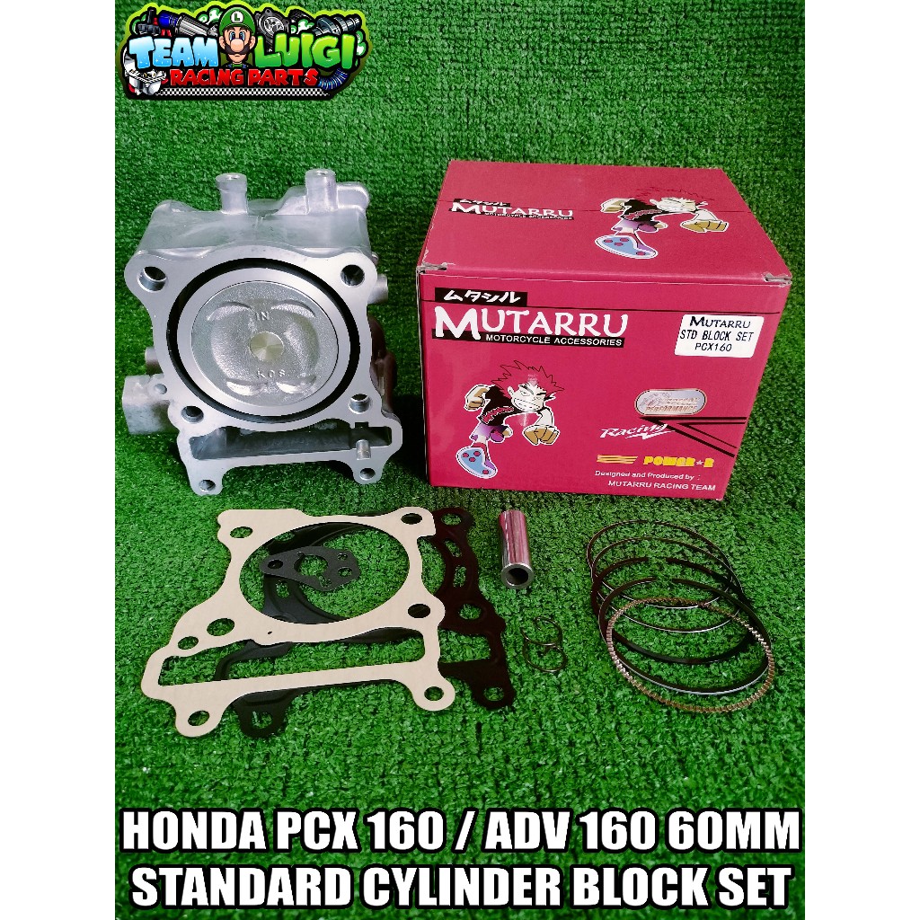 MUTARRU HONDA PCX 160 / ADV 160 60MM STANDARD CYLINDER BLOCK SET JAPAN ...
