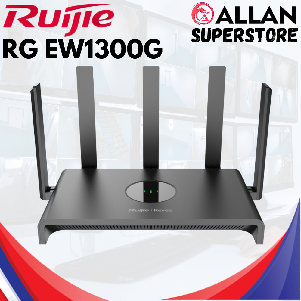 RUIJIE RG-EW1300G 1300M Dual-band Gigabit Wireless Router | Shopee ...
