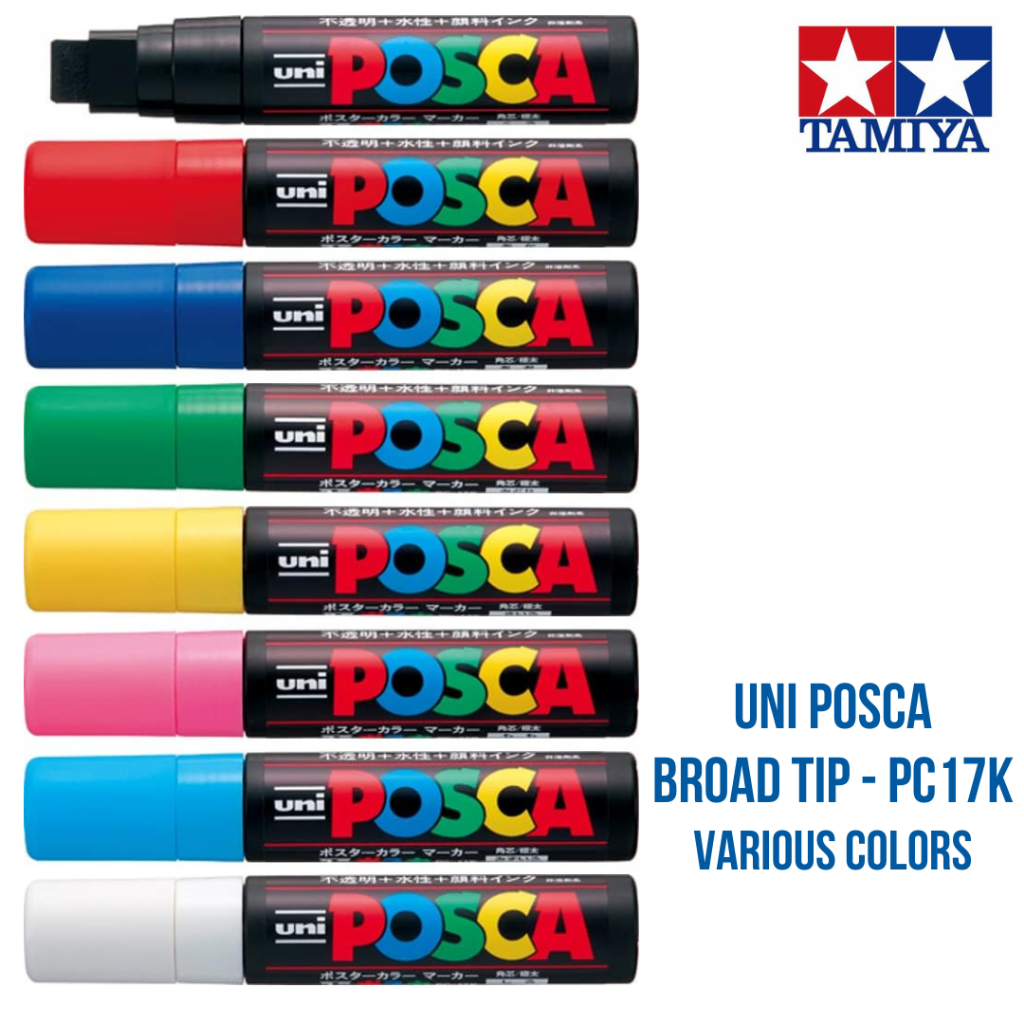 ARTHUB - Uni Posca Acrylic Paint Marker PC17K 15 mm Broad Tip (Extra ...
