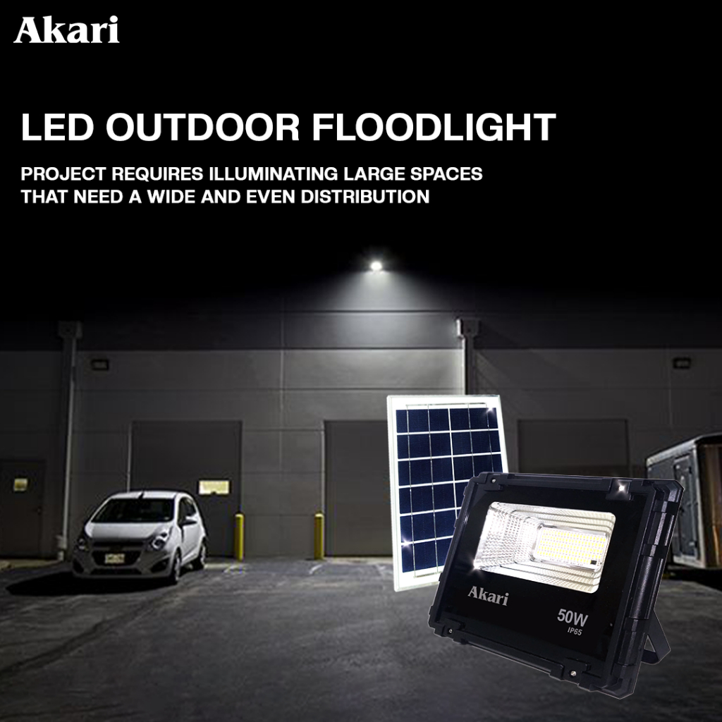Akari Solar Floodlight Power 50W (ASFL-50W) | Shopee Philippines