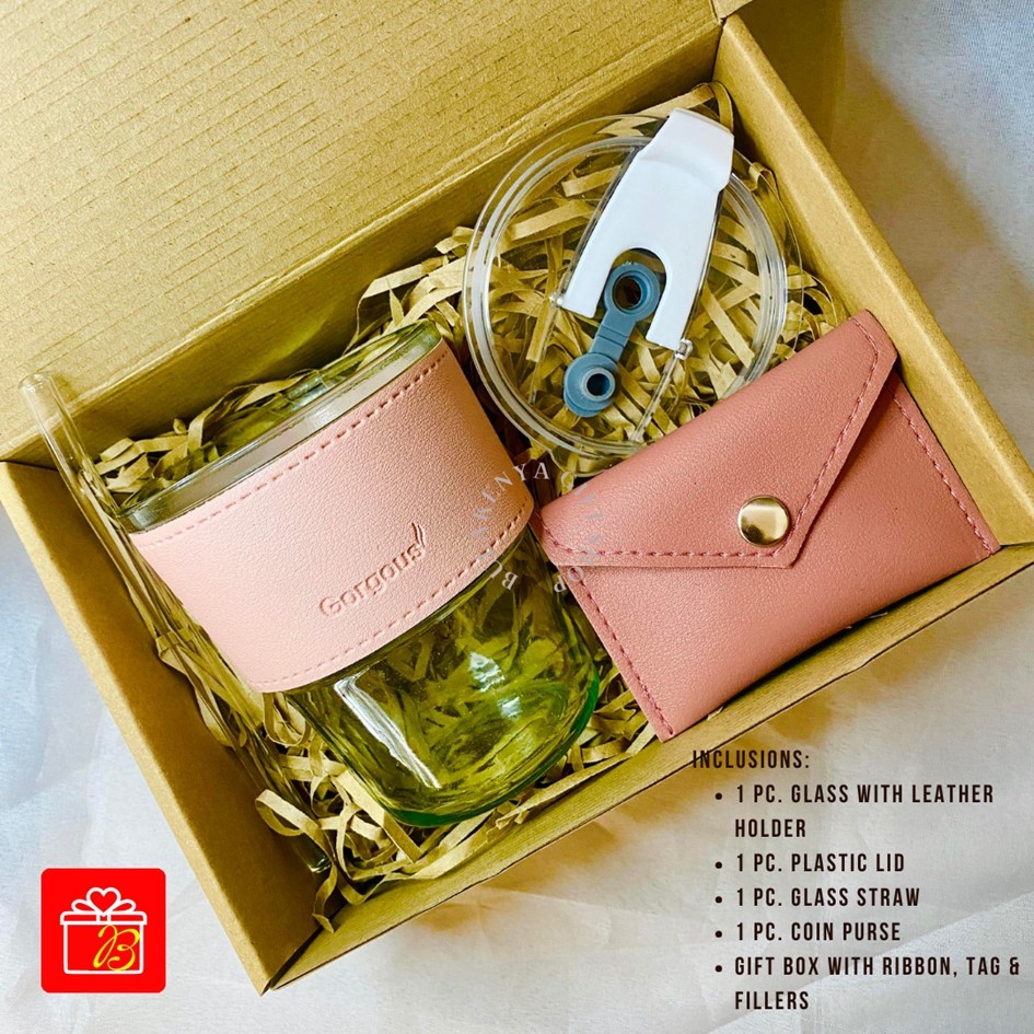 Glass Mug & Coin Purse Gift Set | Affordable Gift Set | Gift Ideas ...