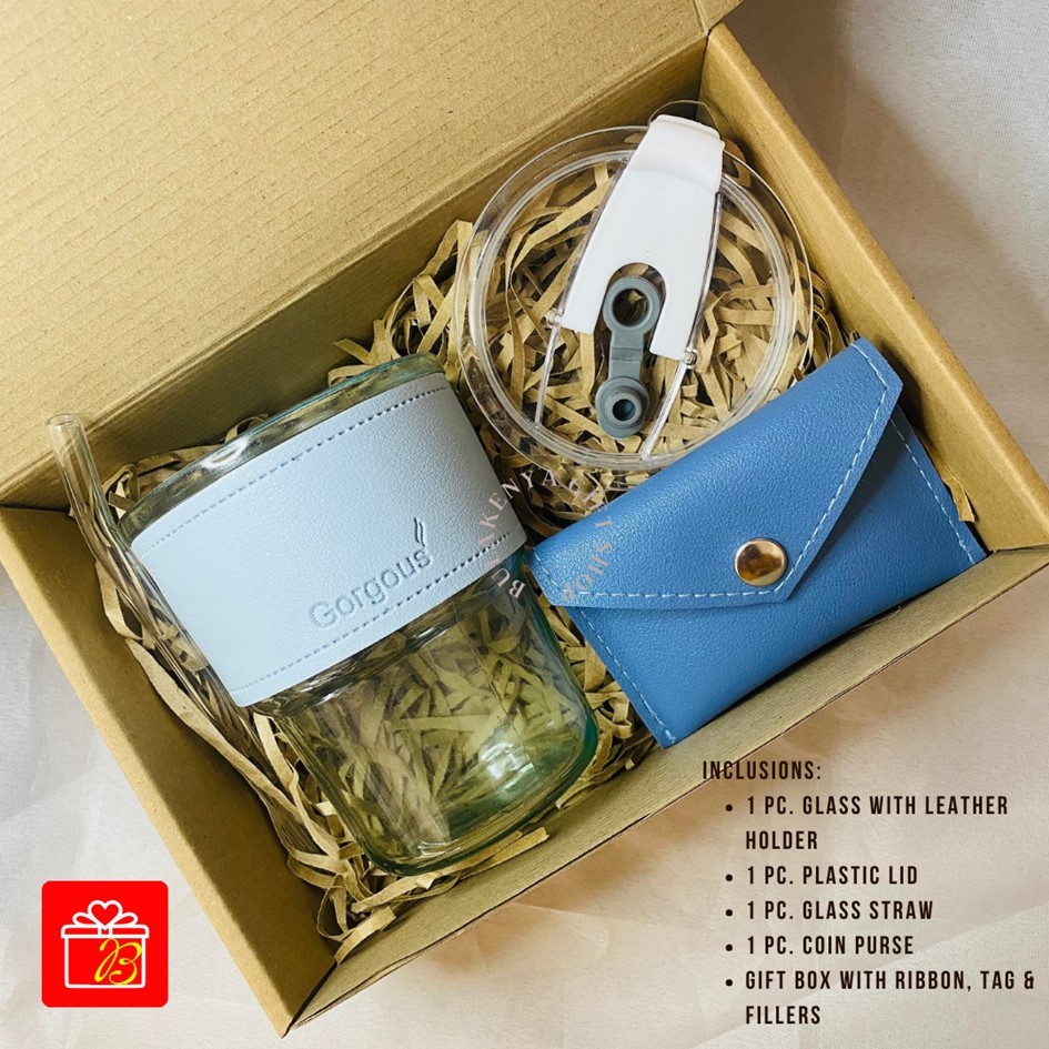 Glass Mug & Coin Purse Gift Set | Affordable Gift Set | Gift Ideas ...