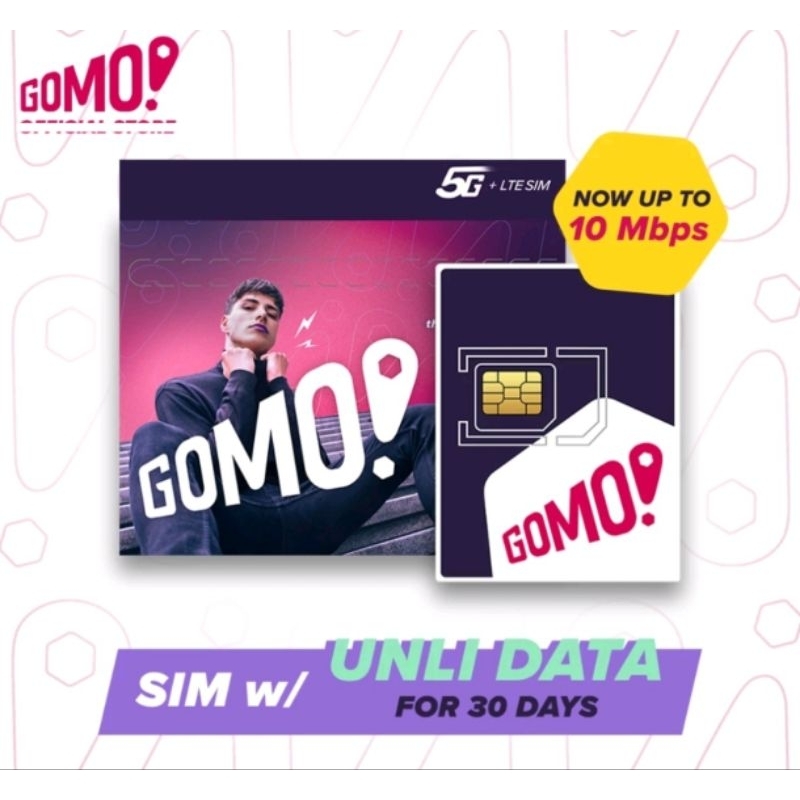 GOMO SIM WITH 30 DAYS UNLIMITED DATA | Shopee Philippines