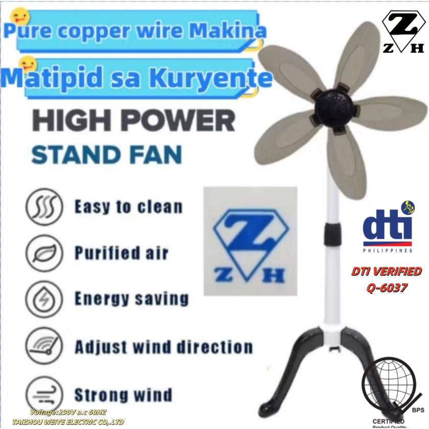 [sale] ZH 5 Blades Stand Fan Portable Stand Fan Home electricfan ...