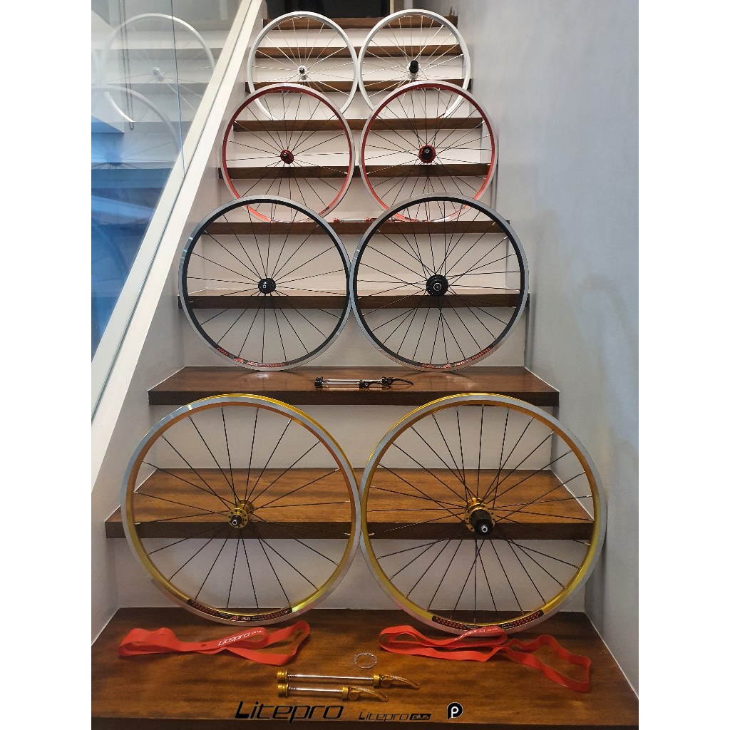 LITEPRO PLUS KFUN Wheelset 20H 28H 20" 406 451 74mm 130mm for V C Rim ...
