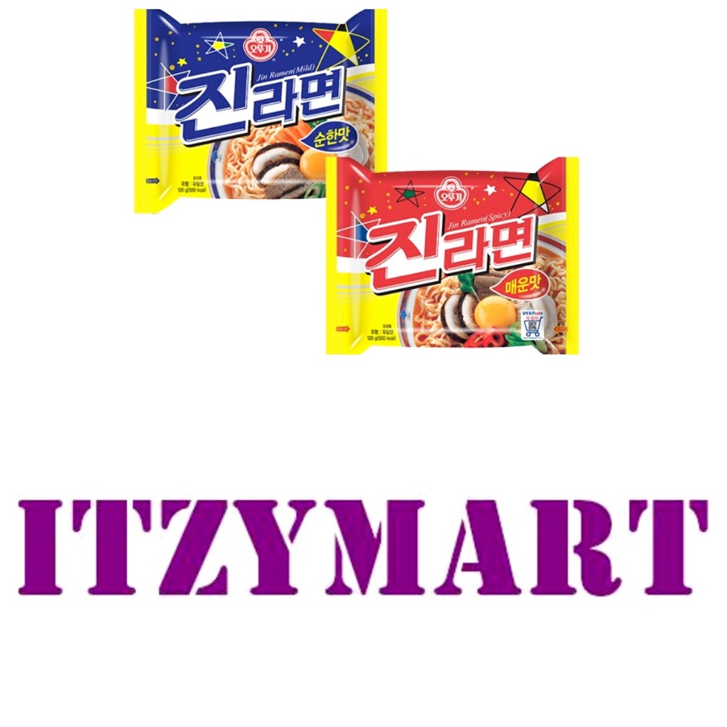 OTTOGI JIN RAMEN SPICY (JINRAMEN/ JIN RAMYUN/ JIN RAMYEON) KOREAN BEEF ...