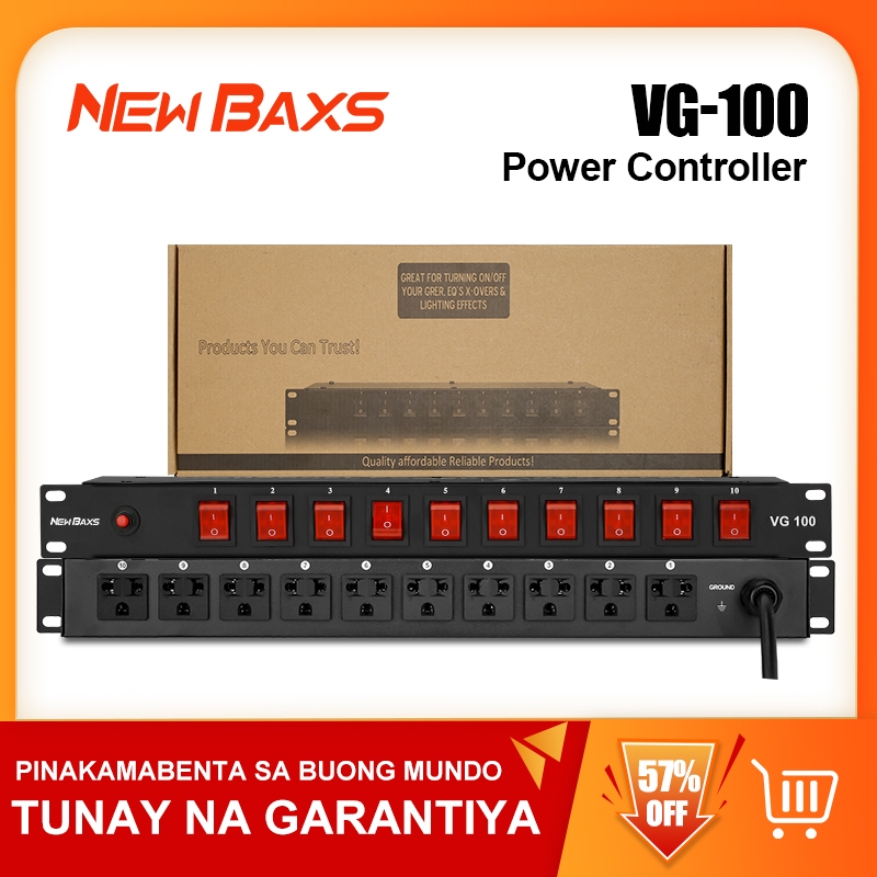 NEW BAXS VG-100 10-outlet Power Sequence Controller Conditioner Surge ...