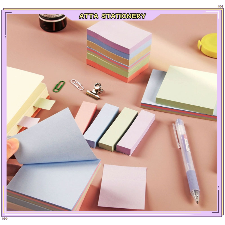 100sheets Morandi Sticky Notes Small Medium Lardge 4in1 Memo Pads ...
