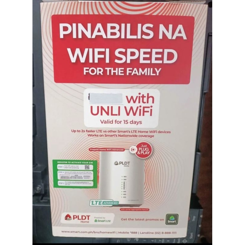 PLDT home WiFi LTE advance Cat 6 free 15days unlidata | Shopee Philippines