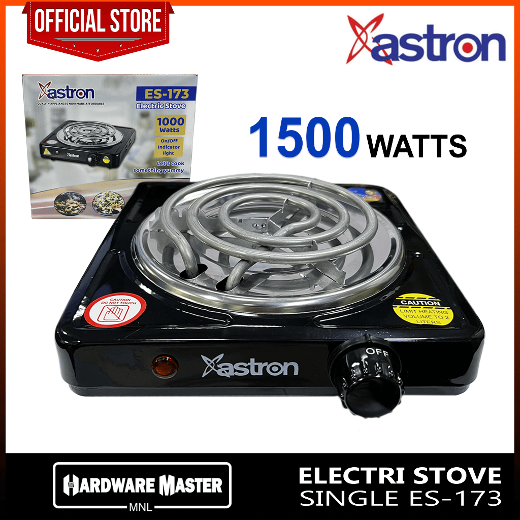 Astron Single Burner Electric Stove ES-173 Black Original Authentic ...