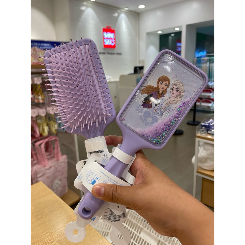 MINISO DISNEY FROZEN COLLECTION 2.0 PADDLE BRUSH SQUARE | Shopee ...