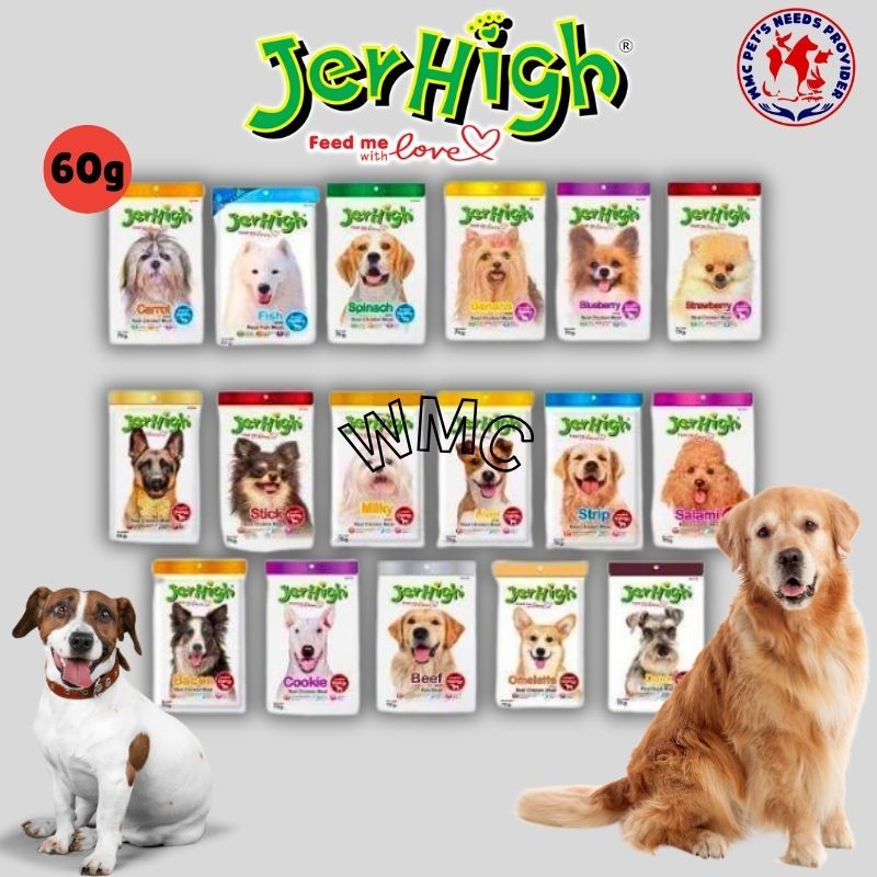 60g Jerhigh Dog Treat for Dogs All Stages Adult Puppy Pet Snack WMC ...