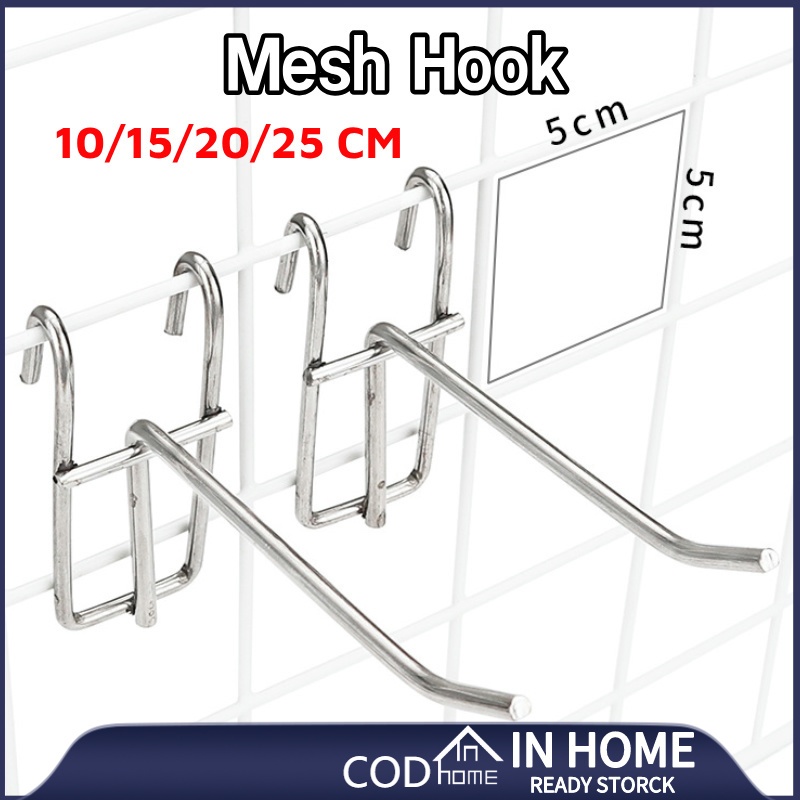 1PCS Plating Heavy Duty Screen Hook for Grid Mesh Wall Hanging Hook ...