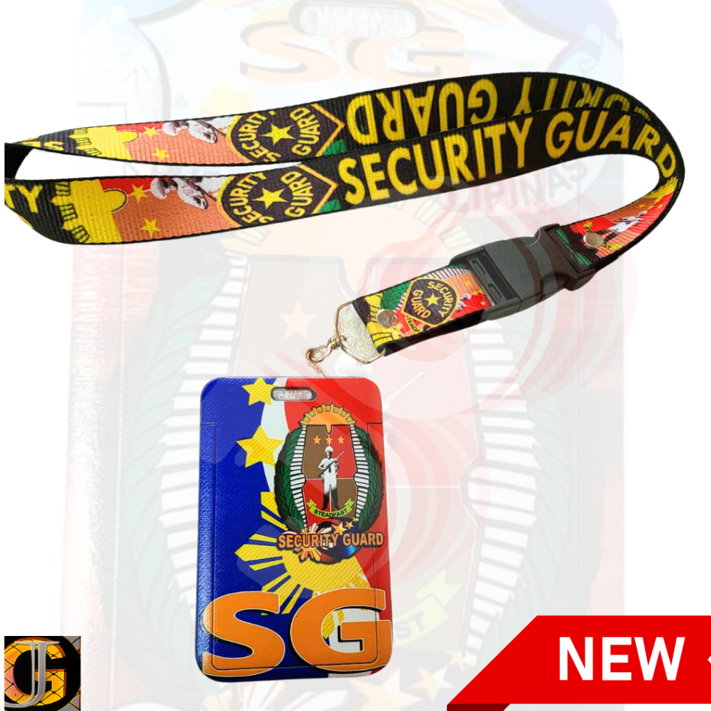 jg New Security Guard Lanyard Durable Id Lace & Name Tags 1inch ...