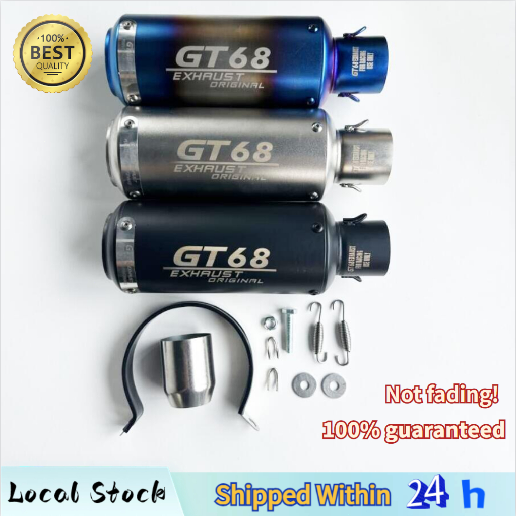 GT68 Universal 38-51mm Motorcycle Exhaust Pipe Locomotives Professional ...