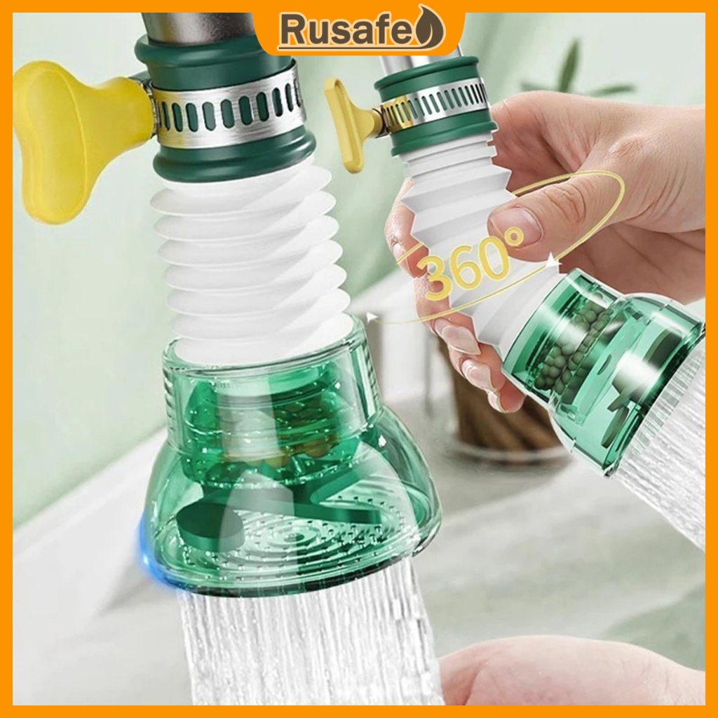 Universal 360 Degree Rotary Faucet Filter Kitchen Retractable Anti ...