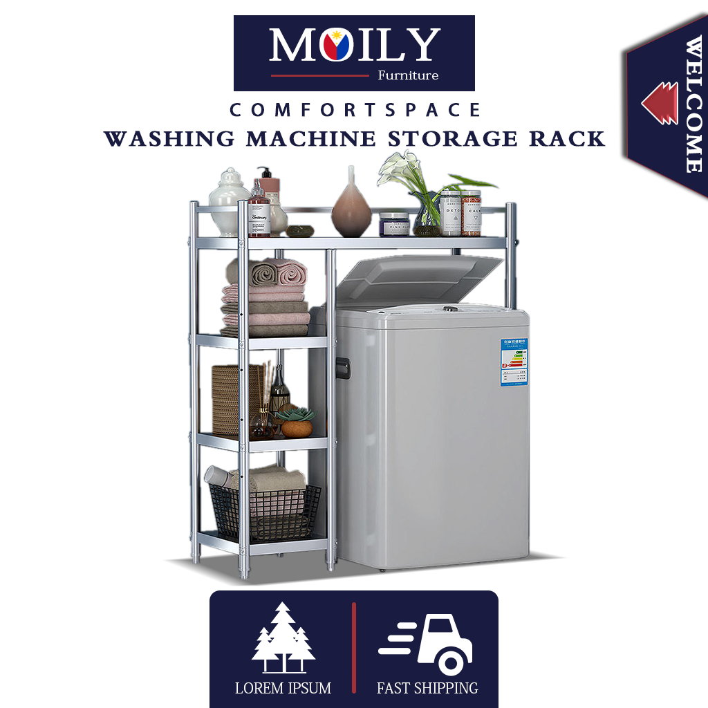 Metal washing machine rack, storage rack, organizing rack, simple and ...