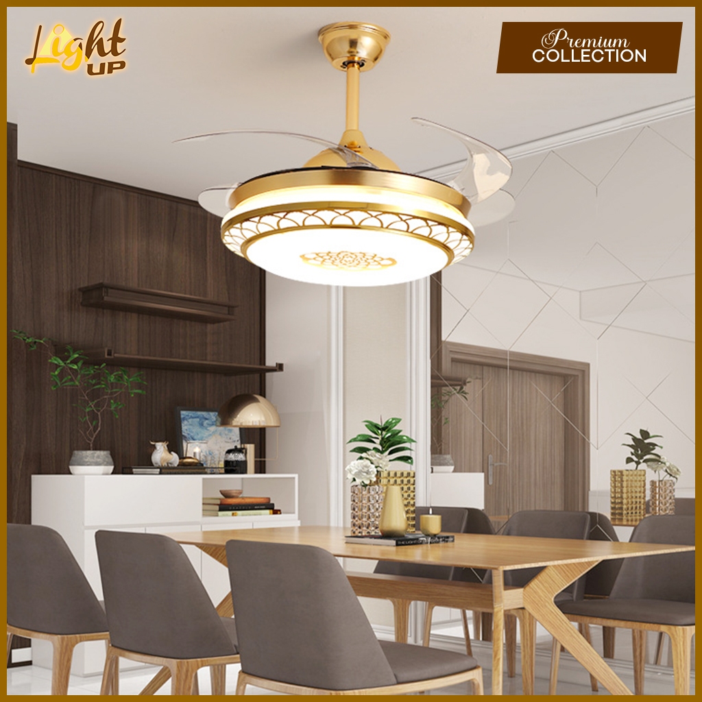 Light up SOFI Ceiling fan Light with Bluetooth Speaker & Tri-color LED ...